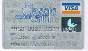 Bank Card: Classic corner card (Corner Banka SA, SwitzerlandCol:CH-VI ...