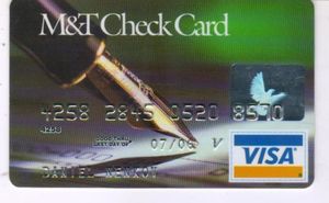 Bank Card: M&T Check Card (Mandtbank, United States of AmericaCol:US-VI ...