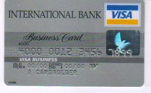 Bank Card: International Bank Business Card (International Bank, United ...