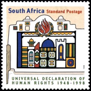 Stamp: 50th Anniversary of Universal Declaration of Human Rights (South ...