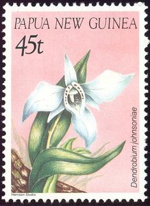 Stamp: Dendrobium johnsoniae (Papua New Guinea(Native Orchids) Mi:PG ...