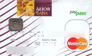 Bank Card: Alior Mastercard (Alior Bank, PolandCol:PL-MC-0095