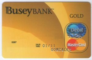 Bank Card: Busey Bank (Busey Bank, United States of AmericaCol:US-MC-0071