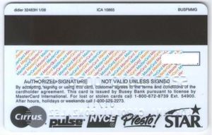 Bank Card: Busey Bank (Busey Bank, United States of AmericaCol:US-MC-0071