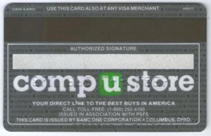 Bank Card: Bank1One (Bank One Corporation, United States of America ...