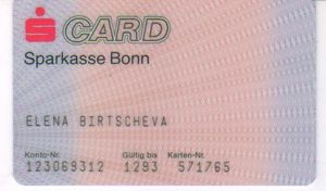 Bank Card: S CARD - Sparkasse Bonn (Sparkasse Bonn, Germany, Federal ...