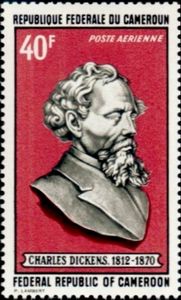 Stamp: Bust of Charles Dickens (1812-1870) (Cameroon(Charles Dickens ...