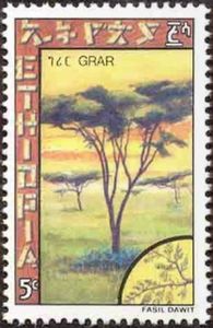 Stamp: Grar (Ethiopia) (Ethiopian Trees) Mi:ET 1007,Sn:ET 921,Yt:ET 926 ...