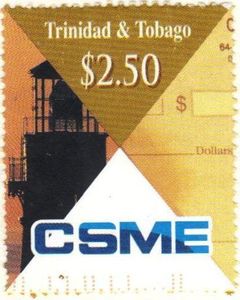 Stamp: Lighthouse and Cheque (Trinidad and Tobago(Inauguration of CSME ...