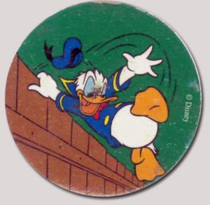 Іграшка зі сніданків: Donald Duck, cap 111 (Flippo's/Pogs/Tazos ...