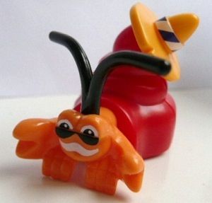Meal Toy: Red shell with Mexican Hat (Kinder Surprise, Europe) (Kinder ...