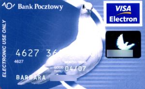 Bank Card: Pigeon (Bank Pocztowy, PolandCol:PL-VE-0084
