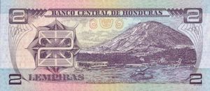 Billete de Banco: 2 Lempiras (Honduras(Edicion 1996-2008) Wor:P-80