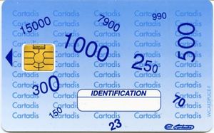 Functional Card: Cartadis - chip card (Copy and Print, France ...