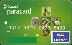 Bank Card: Paracard (Garanti Bankası, Türkiye (Turkey)Col:TR-VE-0036
