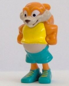 Meal Toy: Squirrel doing the long jump (Kinder Surprise, Europe(Kinder ...