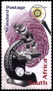 Stamp: Fingerprint and Forensic Science Services (South Africa(10th ...