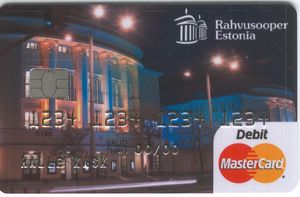 Bank Card: National Opera (SEB Pank, EstoniaCol:EE-MC-0143