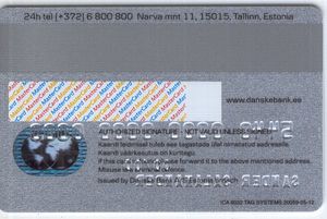 Bank Card: Platinum Danske (Danske Bank, EstoniaCol:EE-MC-0125
