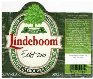 Drink Label: Lindeboom Echt 2010 (Lindeboom Bierbrouwerij ...