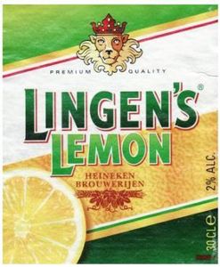 Drink Label: Lingen's Lemon (Heineken Brouwerij, NetherlandsCol:NL-BEER ...