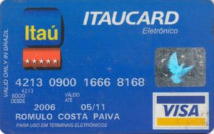 Bank Card: Itaucard (Itaucard Bank, BrazilCol:BR-VI-0028