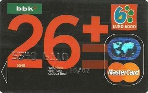 Bank Card: Bbk 26 + = (BBK - Caja Bilbao Bizkaia, SpainCol:ES-MC-0253.01