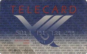 Bank Card: Telecard (Yapi Kredi Bankasi, Türkiye (Turkey)Col:TR-GM-0030