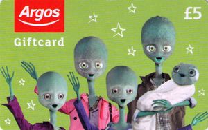 Gift Card: Aliens (Argos, United Kingdom of Great Britain & Northern ...