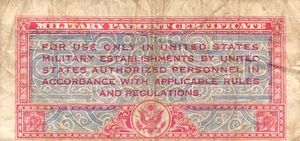 Banknote: 25 Cents (United States of America(Military Payment ...