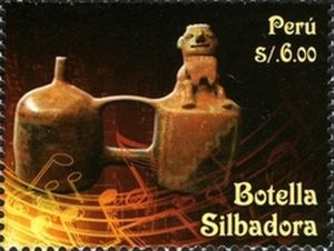 Stamp: Prehispanic Peruvian Musical Instruments (Peru) (Prehispanic ...