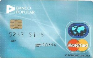 Tarjeta de Banco: Banco Popular (Banco Popular, EspañaCol:ES-MC-0161.03