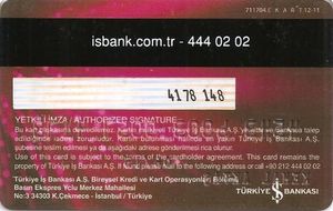 Bank Card: Maximum (Türkiye İş Bankası, Türkiye (Turkey)Col:TR-VI-0127.01