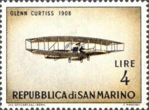 Sello: Glenn Curtiss June Bug (San Marino(Vintage Aircraft) Mi:SM 722 ...