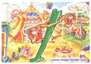 Meal Toy: Monkeys on ladder (Kinder Surprise, Worldwide) (Kinder ...