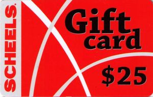 Gift Card: Giftcard 25 (Scheels, United States of America(Scheels) Col ...