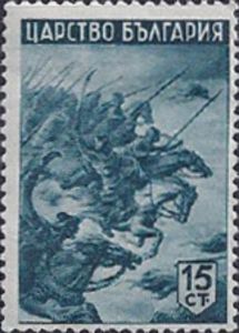 Stamp: Cavalry Han Asparuh (Bulgaria) (Bulgarian history) Mi:BG 443,Sn ...