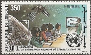 Stamp: 2nd UN Conference on Peaceful uses of Outer Space (1982 ...