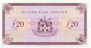 Banknote: 20 Pounds (Ireland-Northern(Ulster Bank Limited (1989-1993 ...