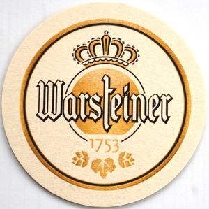 Beer Coaster: Warsteiner (Warsteiner Brauerei Haus Cramer KG, Germany ...