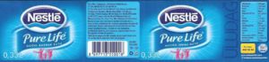 Drink Label: Nestle Pure Life (Nestle Waters A.Ş., Türkiye (Turkey)(Su ...
