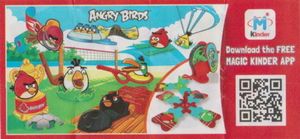 Meal Toy: Red (Kinder Surprise, Worldwide) (Joy - Angry Birds) Col:FF608
