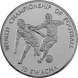 Moneda: 10 Kwacha (17th World cup Football 2002 Japan-Korea) (Malawi ...