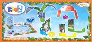Meal Toy: Parrot (Kinder Surprise, Worldwide(Joy - Rio 2 - Toys) Col:UN249C