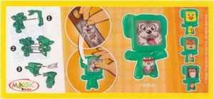 Meal Toy: Green Robots (Kinder Surprise, Worldwide(Joy - Robots) Col:FT039A