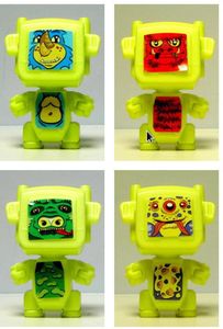 Meal Toy: Yellow Robots (Kinder Surprise, Worldwide) (Joy - Robots) Col ...