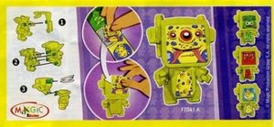 Meal Toy: Yellow Robots (Kinder Surprise, Worldwide) (Joy - Robots) Col ...