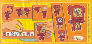 Meal Toy: Red Robots (Kinder Surprise, Worldwide) (Kinder - Mixart ...
