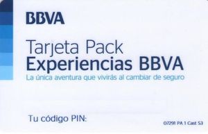 Tarjeta de Banco: BBVA Tarjeta Pack (Banco Bilbao Vizcaya Arg., España ...
