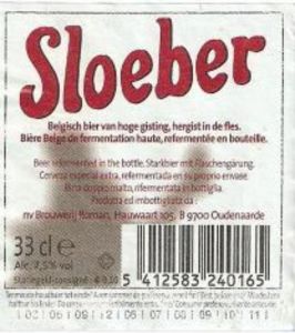 Drink Label: Sloeber (Brouwerij Roman, BelgiumCol:BE-BEER-002368